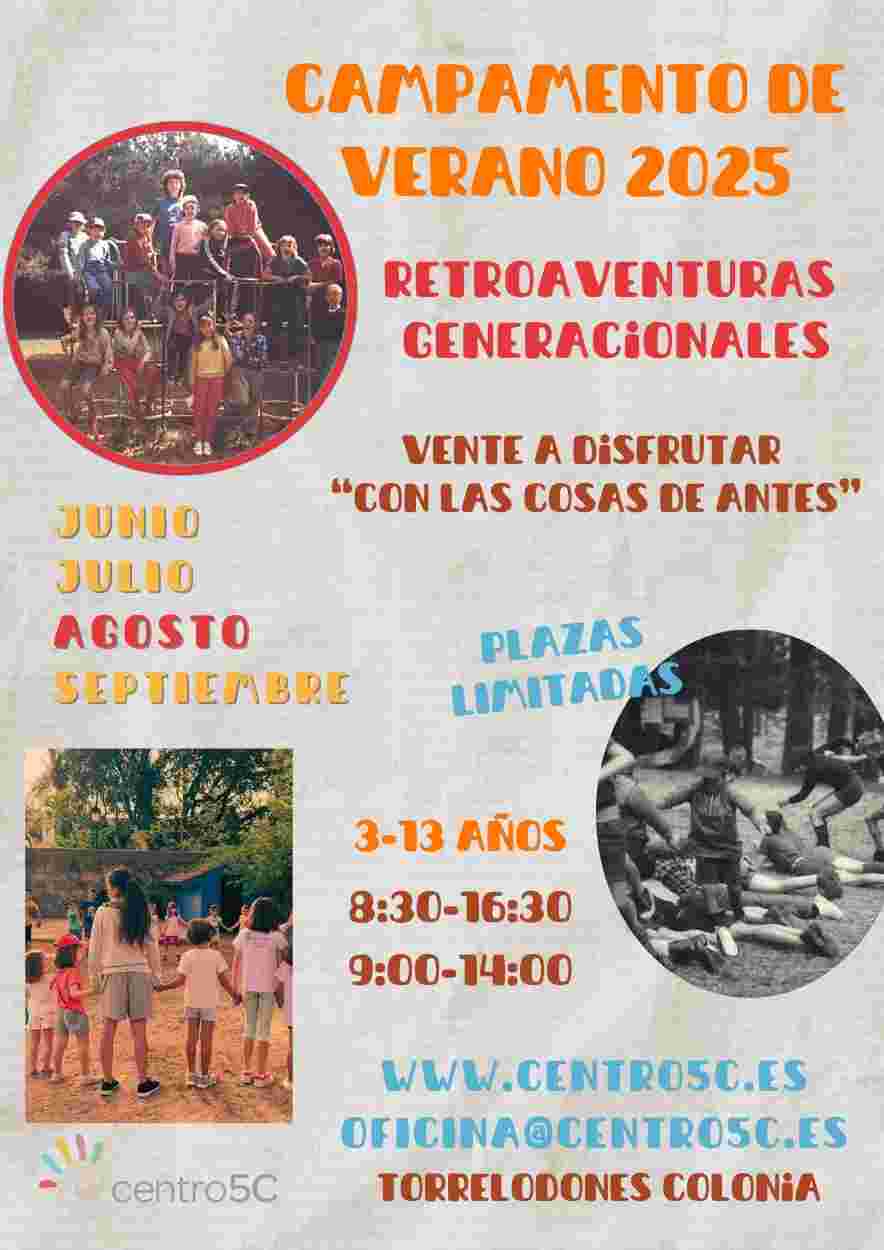 7 al 11 de julio. en horario de 9:00 - 14:00- Camp Verano 2025.